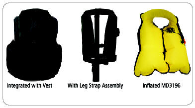 MD3196 Tactical PFD with HiT™ Inflator for use with body armor ...